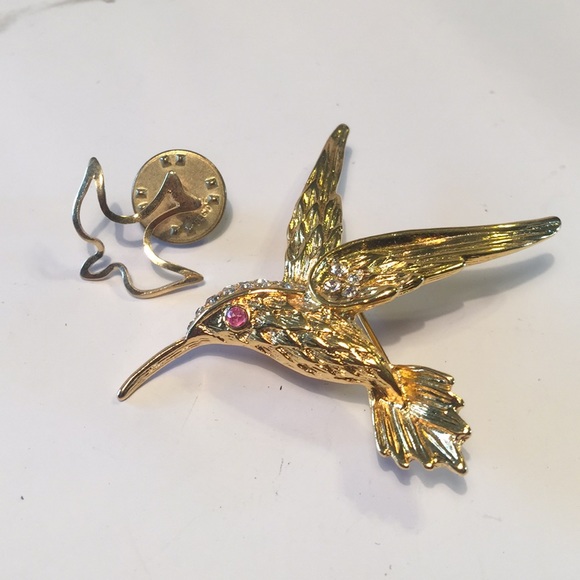 Ballou | Jewelry | Vintage Ballou Bird Pin Humming Bird Brooch | Poshmark